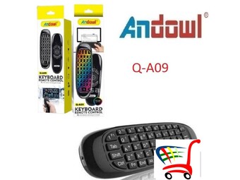 BEŽIČNA mini RGB tastatura i miš/ smart TV tastatura - BEŽIČNA mini RGB tastatura i miš/ smart TV...