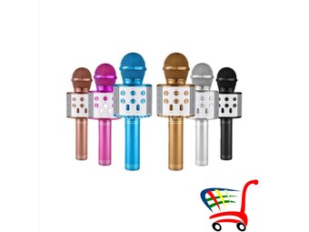 Mikrofon Karaoke Bluetooth WS-858 - 6 boja - Mikrofon Karaoke Bluetooth WS-858 - 6 boja