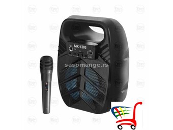 Bezicni zvucnik karaoke sa mikrofonom MK-4105 - Bezicni zvucnik karaoke sa mikrofonom MK-4105