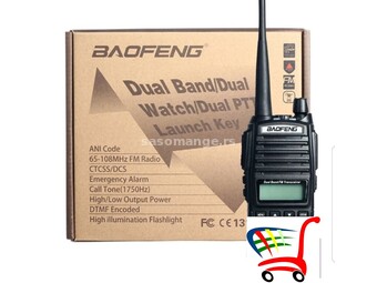 Radio Stanica Baofeng uv82 od 8v i baterija 5000mah - Radio Stanica Baofeng uv82 od 8v i baterija...