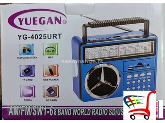 Tranzistor - AM / FM radio - USB - Mp3 - SD/TF - Tranzistor - AM / FM radio - USB - Mp3 - SD/TF