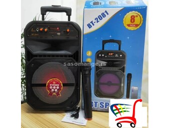 Zvucnik Bluetooth Karaoke +zicni+bezicni mikrofon - Zvucnik Bluetooth Karaoke +zicni+bezicni mikr...