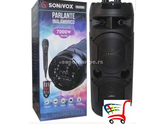 Sonivox bluetooth zvučnik karaoke sa daljinskim i mikrofonom - Sonivox bluetooth zvučnik karaoke ...