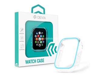 DEVIA iWatch 44 mm Luminous Series Shockproof silicone protection case blue