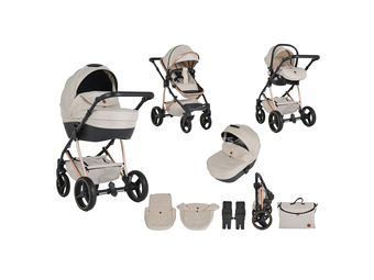 Cangaroo Kolica za bebe Set 3u1 Florence Beige CAN6007