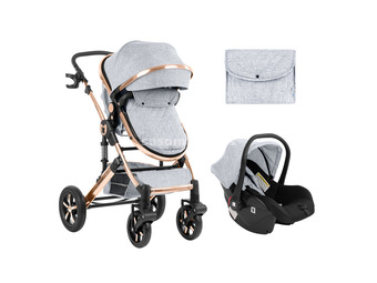 Kikka Boo Kolica za bebe set 2u1 sa autosedištem Darling Light Grey KKB10056-SET