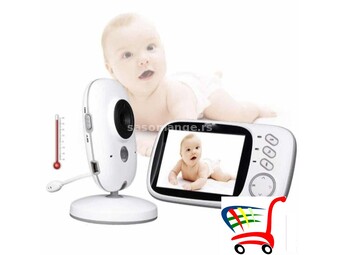 Kamera za bebe sa monitorom i termometrom - beby kamera 3,2 - Kamera za bebe sa monitorom i termo...