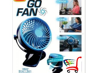 Mini ventilator sa punjivom baterijom Go Fan - Mini ventilator sa punjivom baterijom Go Fan