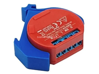 SONOFF DIN-SHE1-MINI DIN rail adapter 1 and 1PM relčez blue / red