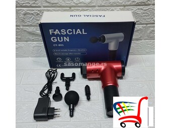 Masazer pistolj fascial gun/cy-801 crveni - Masazer pistolj fascial gun/cy-801 crveni