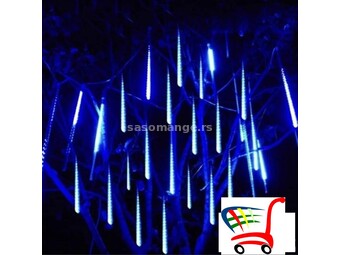 Meteorska kisa Led bele i plave 8 stapova - Meteorska kisa Led bele i plave 8 stapova