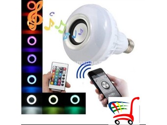 Led bluetooth muzička sijalica- zvucnik sa daljinskim - Led bluetooth muzička sijalica- zvucnik s...