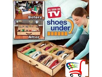 Shoes Under, Prenosivi organizator za 12 pari obuće DVA PARA - Shoes Under, Prenosivi organizator...