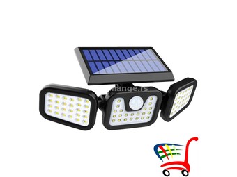 Solarna lampa/3 rotirajuće glave/100 dioda - Solarna lampa/3 rotirajuće glave/100 dioda