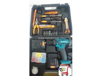 MAKITA Aku Srafilica-Busilica-Cekic 128v + Pribor+ 2 Baterie - MAKITA Aku Srafilica-Busilica-Ceki...