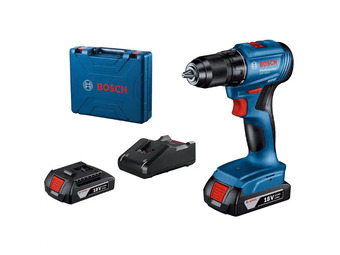 Bosch GSR 185-Li Akumulatorska bušilica - odvrtač 18V, 2x2,0 Ah + kofer 06019K3000