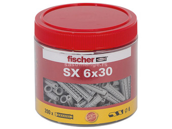 FISCHER Expansion plug SX 6 x 30 tin 200pcs