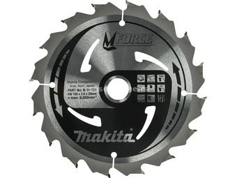 Makita list testere za drvo 165x20x16z B-31930