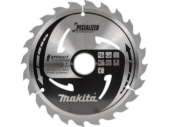 Makita list testere za drvo za aku cirkulare 185x30x24z EFFICUT E-12164