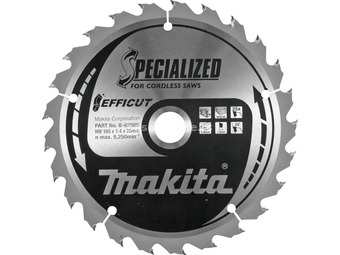 Makita list testere za drvo za aku cirkulare 165x20x25z EFFICUT B-62985