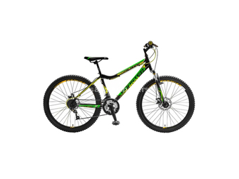 Bicikl Booster GALAXY FS Disk B260S01220 Black-Blue-Green, Crna / Plava / Zelena, 18 brzina