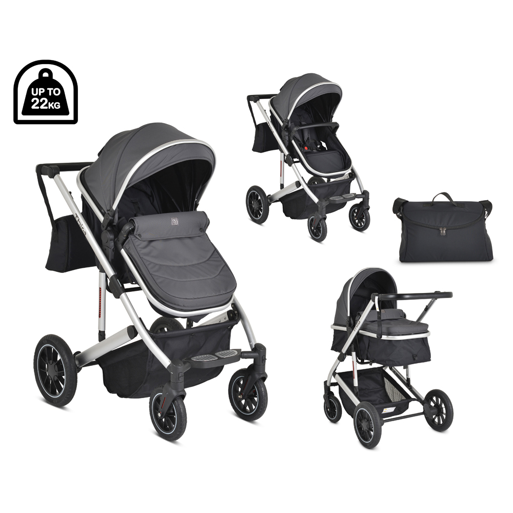 Cangaroo Kombinovana kolica za bebe Thira Grey CAN6045