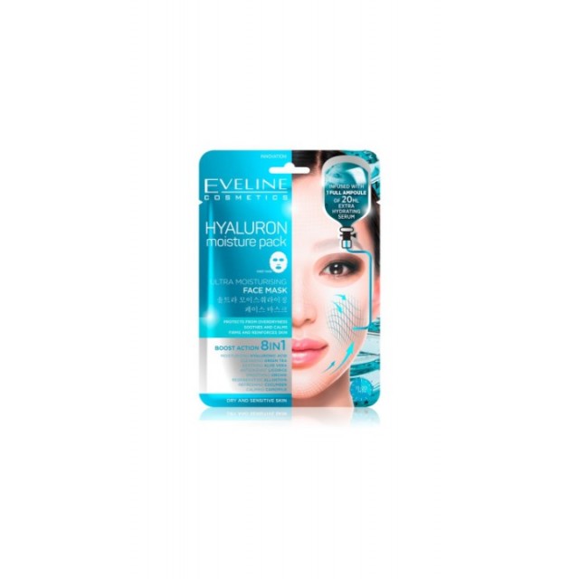 EVELINE PLATNENA MASKA ZA LICE HYALURON ULTRA MOISTURISING 20ML
Opis
INFORMACIJE
NALOG
SERVIS
KORISNI LINKOVI