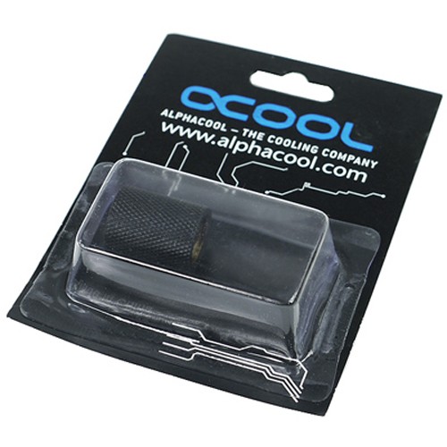 Alphacool Čaura nastavak G1/4 unutrašnji navoj na G1/4 unutrašnji navoj, - tamno crna