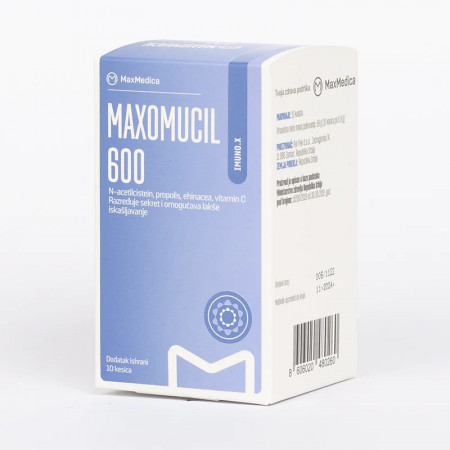 MAXMEDICA MAXOMUCIL 600 10 KESICA