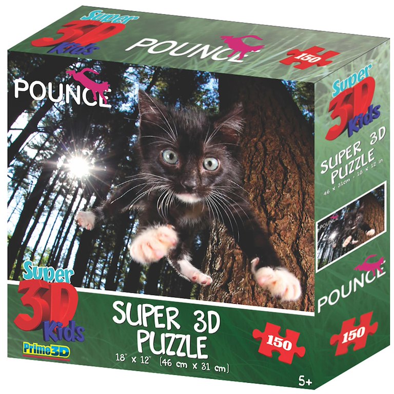 SUPER 3D PUZZLE MACA 150 DELOVA