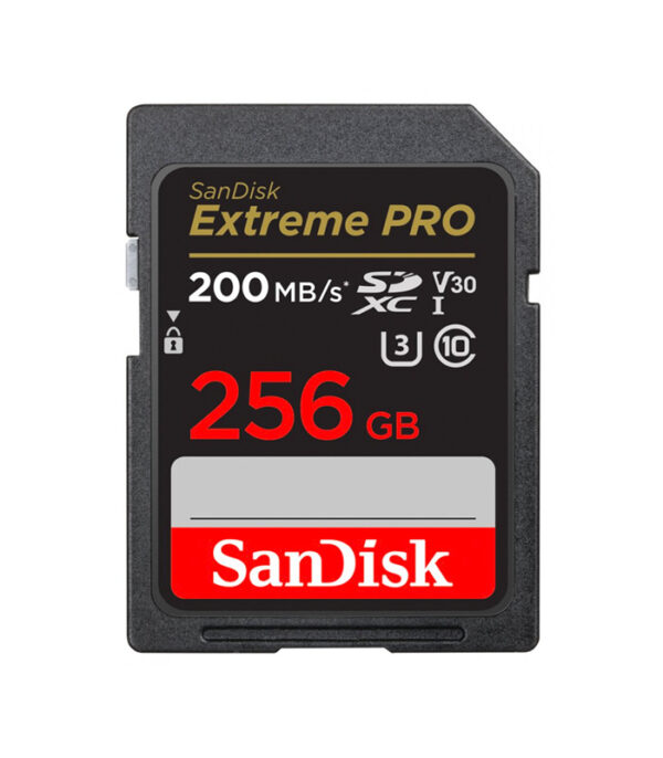 SanDisk Extreme PRO 256GB SDXC 200/140MB/s UHS-I Class 10 V30