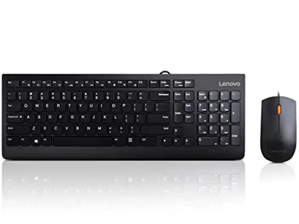 Tastatura+miš LENOVO 300 žićni set/US/103P/crna