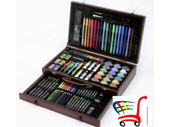 set za crtanje - bojice kofer sa bojicama -130 kom - set za crtanje - bojice kofer sa bojicama -1...