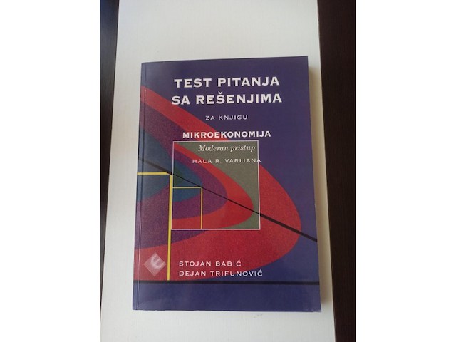 Test pitanja sa rešenjima za knjigu Mikroekonomija