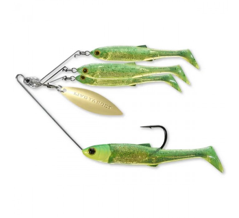 LIVE TARGET MINNOW BAITBALL SPINNER RIG SMALL 14GR.