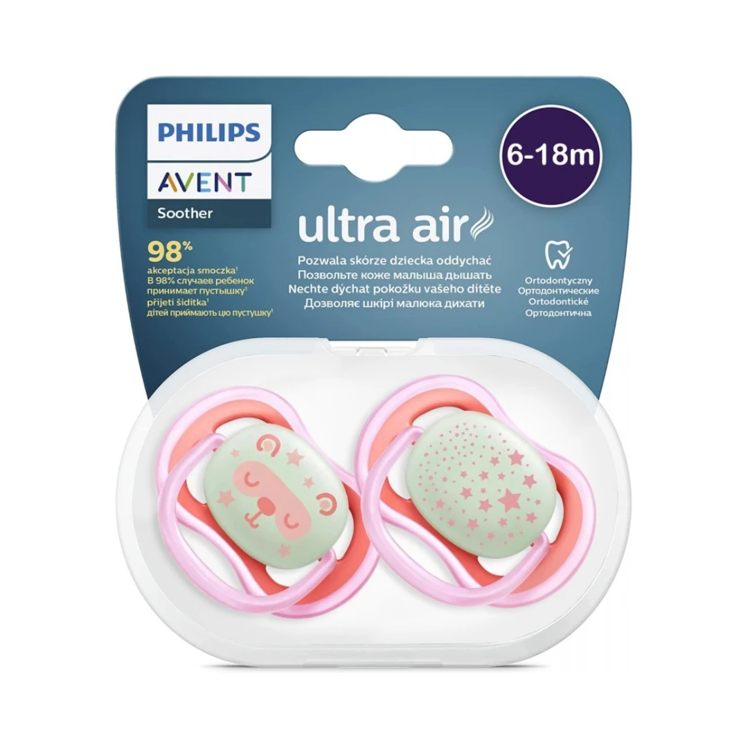 Philips AVENT Varalica ULTRA AIR Noćna 6-18m, 2 Varalice