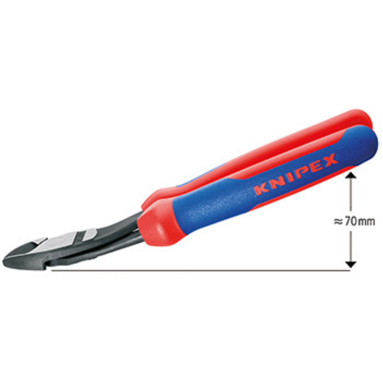 Knipex – Bočne sečice ojačane 250 mm – 74 22 250 T BK