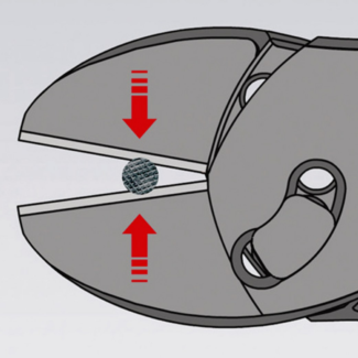 Knipex – TwinForce® klešta za bočno sečenje 180 mm – 73 72 180 BK