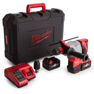 Milwaukee – Bušilica mode SDS-plus čekić 18 V, 4,0 Ah, HEAVY DUTY, u HD kutiji, sa 2 baterije i punjačem HD18 HX-402C – 4 – 4933441280