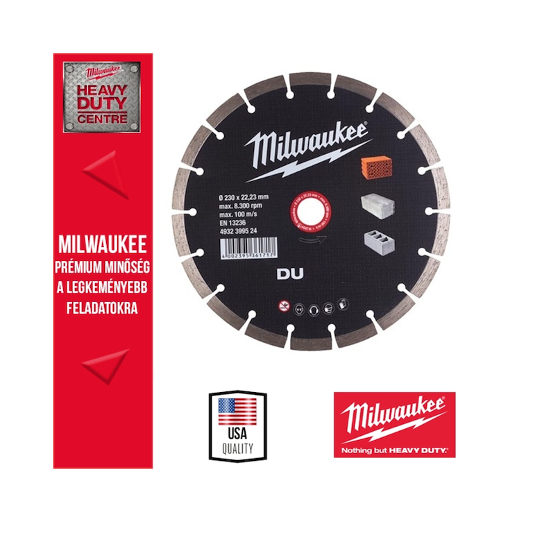 Milwaukee – Dijamantski disk – rezna ploča za sečenje DU 180 x 22.23 mm – 4932399523