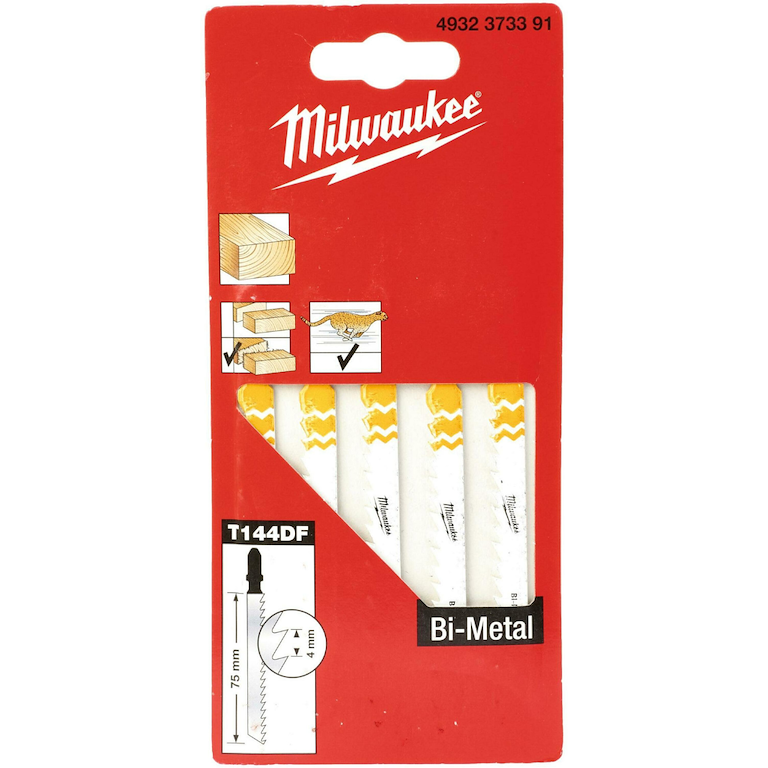 Milwaukee List ubodne testere za drvo, Bi-metal, 75 mm, 5 kom, 4932373391