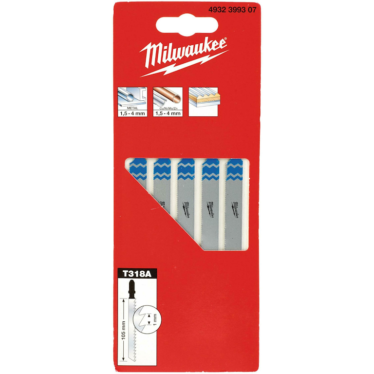 Milwaukee List ubodne testere za metal, 1 x 105 mm , 5 kom, 4932399307