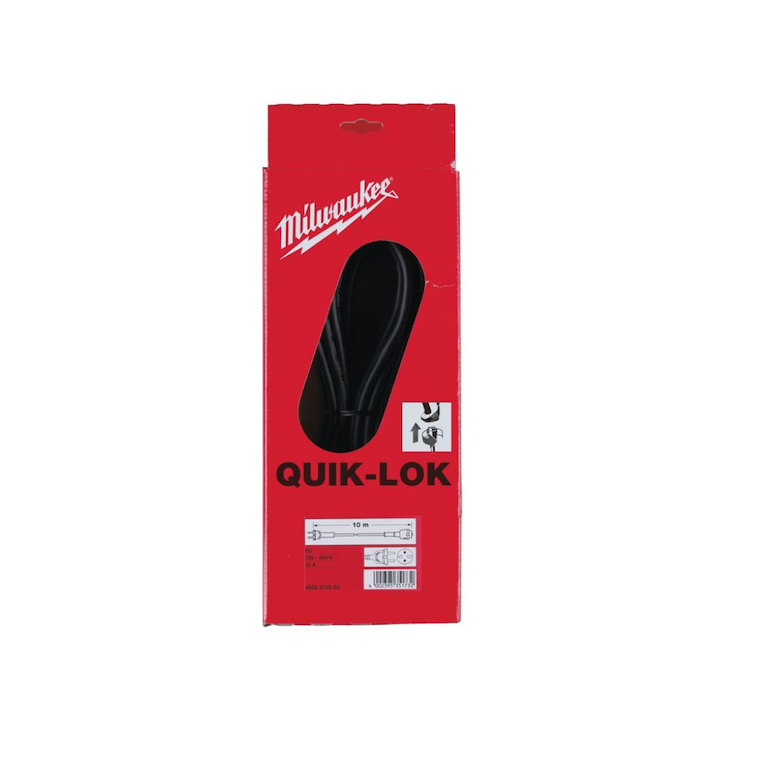 Milwaukee – Priključni kabl QUIK-LOK, 10 m EU – 4932373503