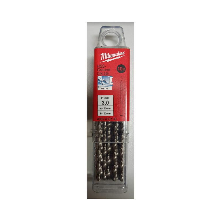 Milwaukee Set burgija za metal, HSS-G, duga, 3 x 66/100 mm, 4932430330