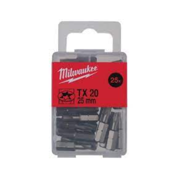 Milwaukee Set udarnih bitova, TX20 x 25 mm, 25 kom, 4932399596