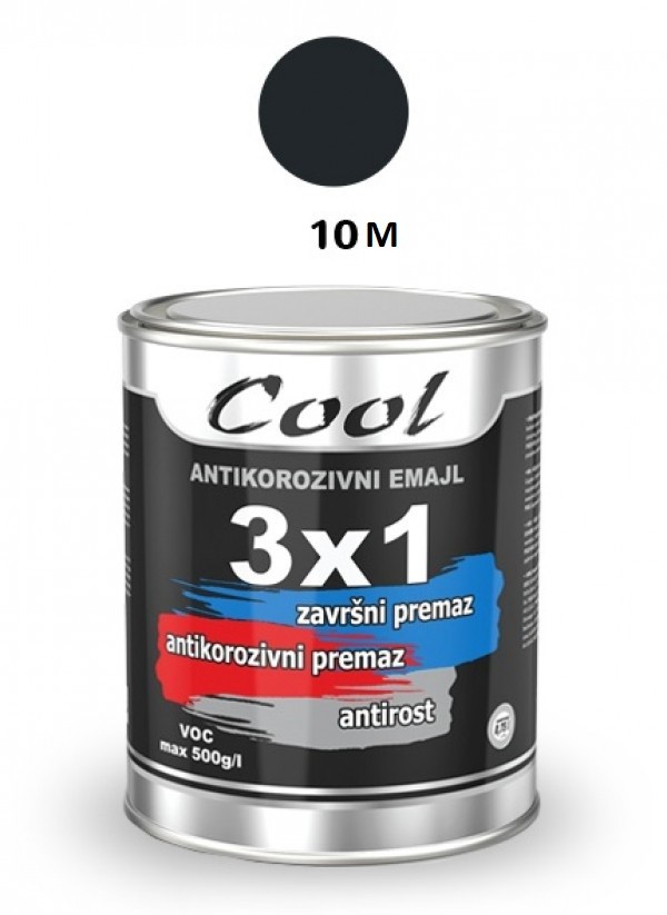 COOL-3X1 EMAJL 0.75-10M CRNI MAT