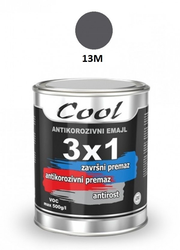 COOL-3X1 EMAJL 0.75-13M ANTRACIT MAT