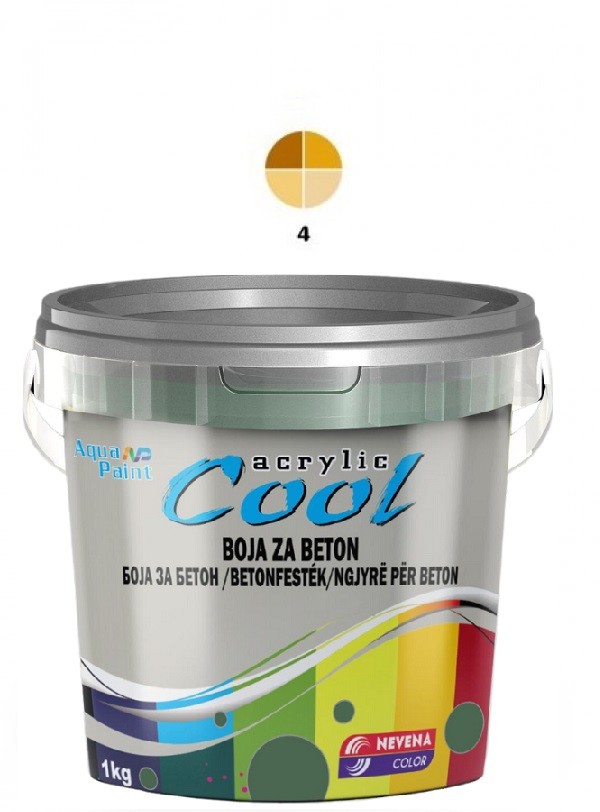 COOL-BOJA ZA BETON 1 kg- 04 OKER