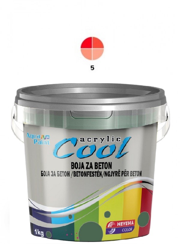 COOL-BOJA ZA BETON 1 kg- 05 ORANZ