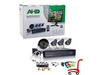 Video nadzor AHD sa 4 kamere - Video nadzor AHD sa 4 kamere